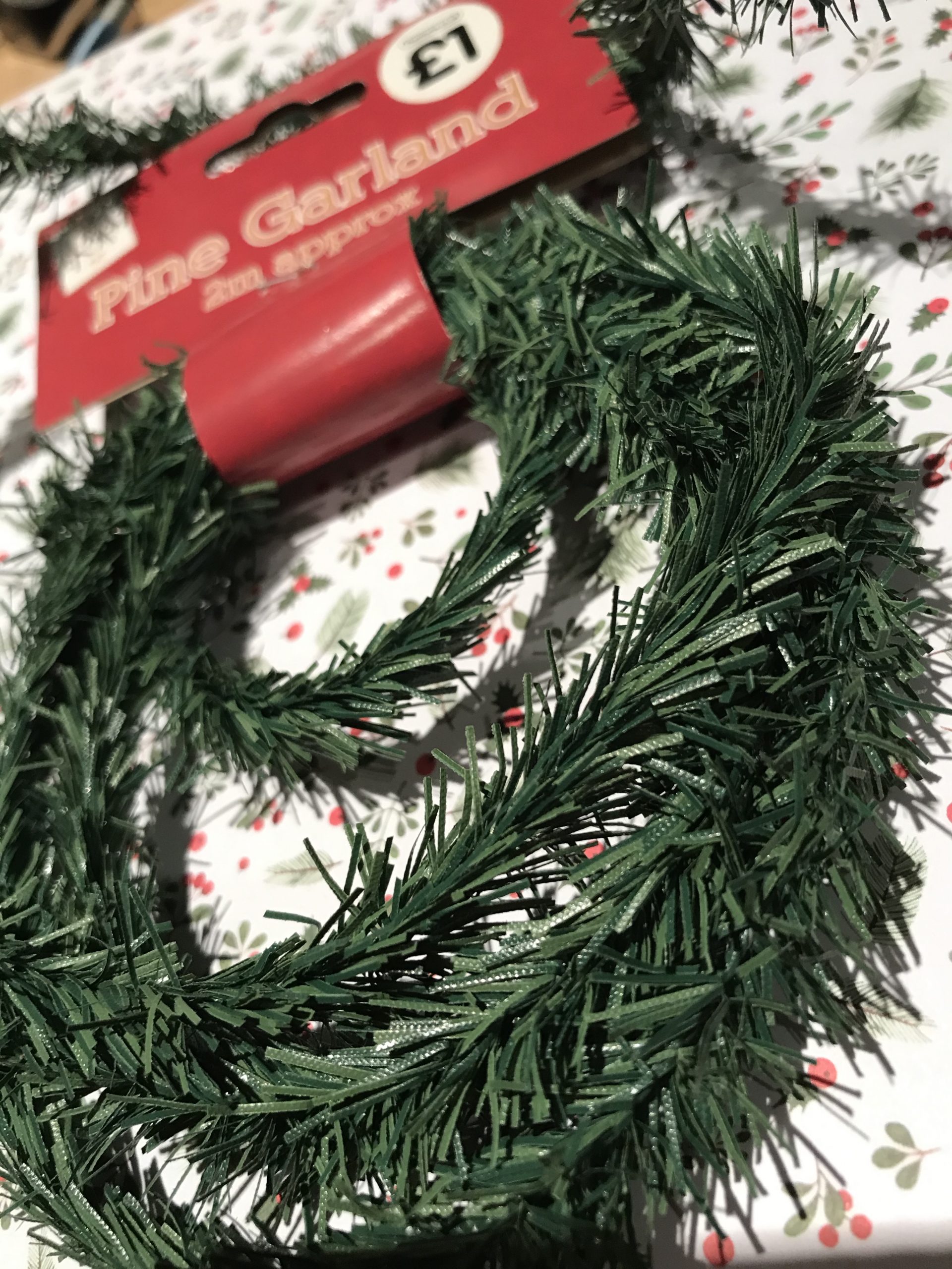 Poundland Christmas sign make-over - Once a Duckling