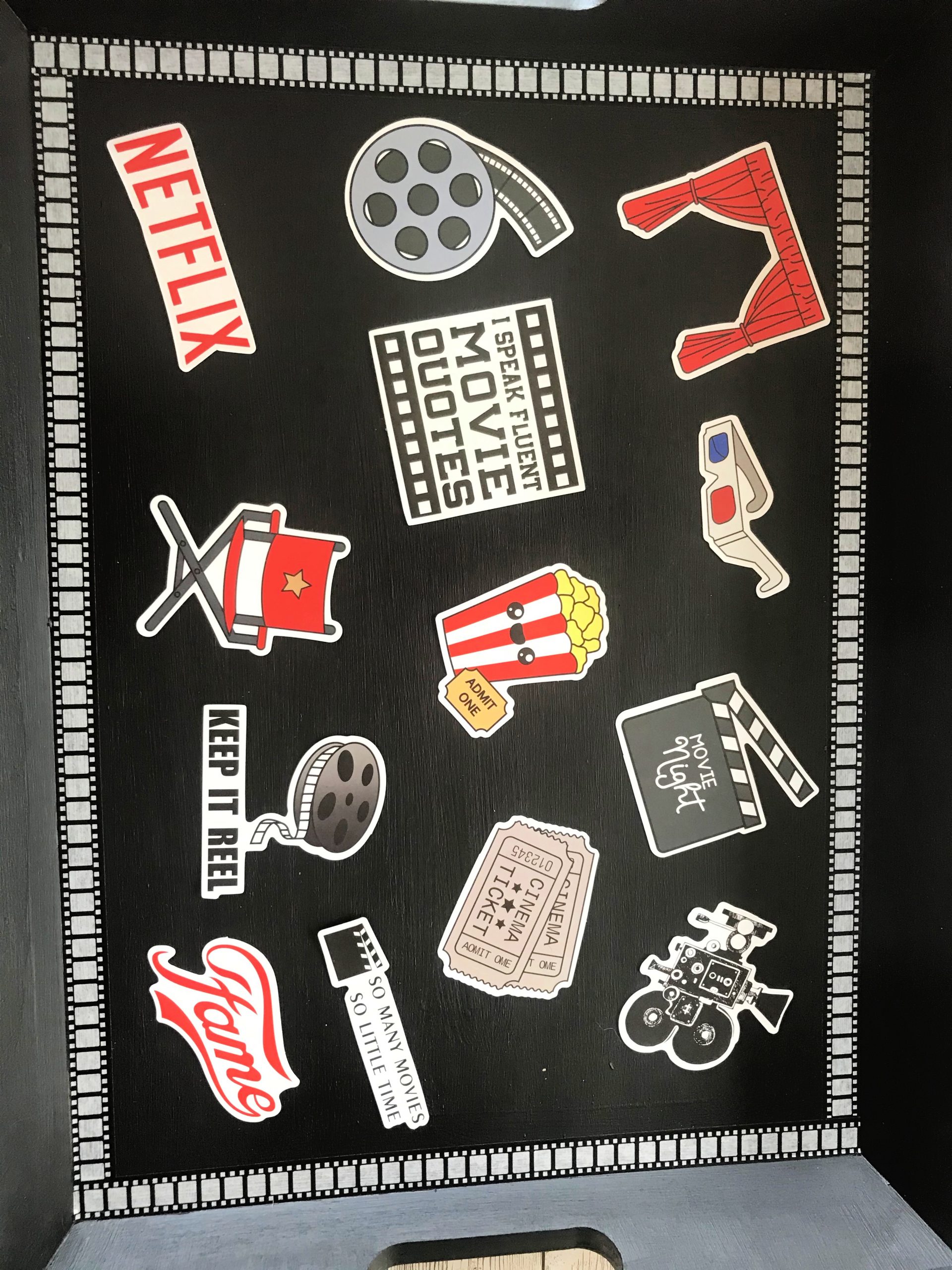 I turned an old tea tray into a fun Movie snack tray! - Once a Duckling