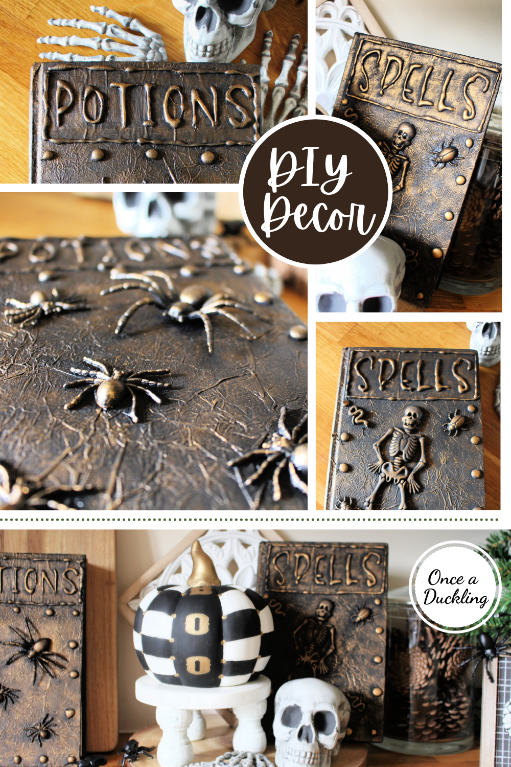 Simple budget DIY Halloween spell book! - Once a Duckling