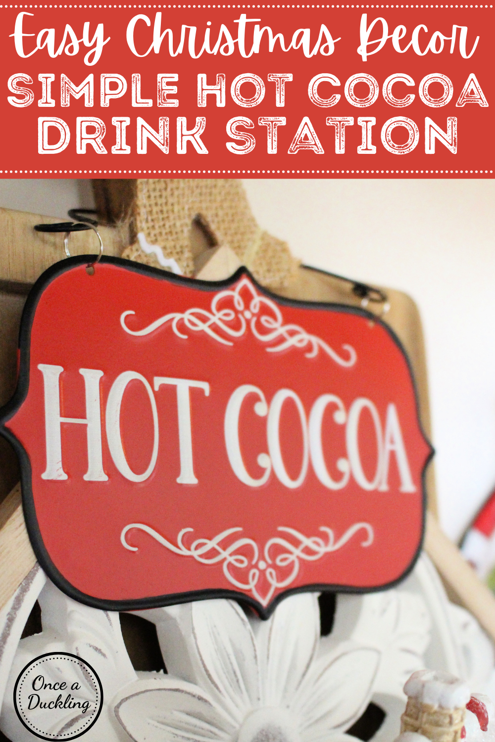 Christmas gingerbread hot cocoa station - Once a Duckling