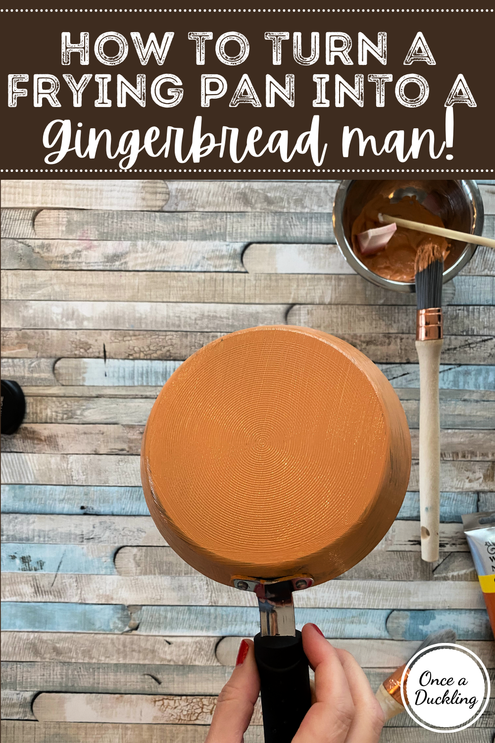 Mini frying pan Gingerbread man - Once a Duckling