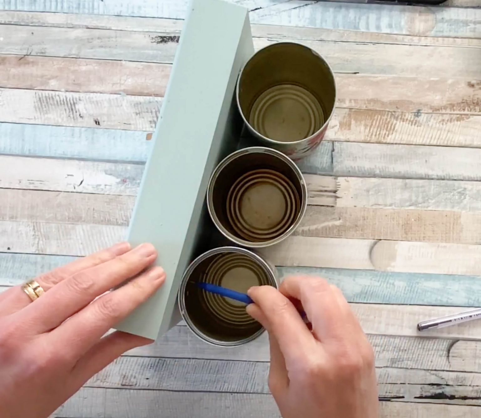 DIY Fun BBQ caddy made with some old tins - Once a Duckling